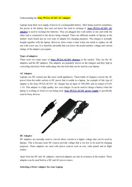 Understanding the Sony PCGA-AC16V AC Adapter.pdf