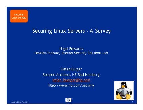 Securing Linux Servers - A Survey