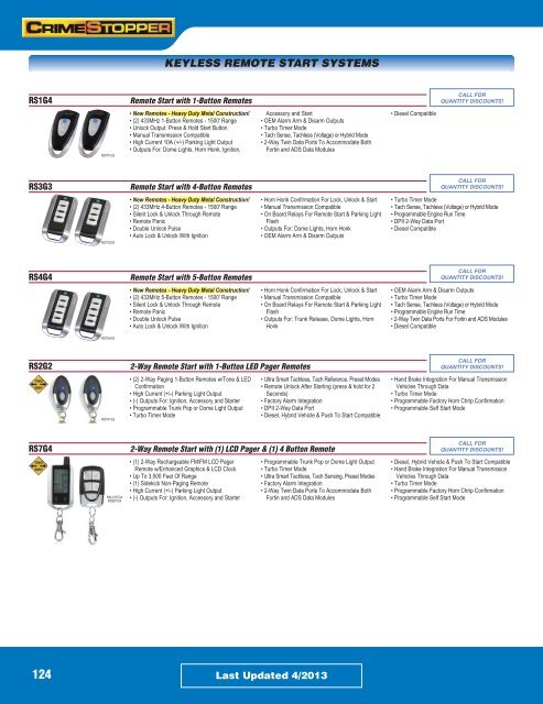 keyless remote start systems