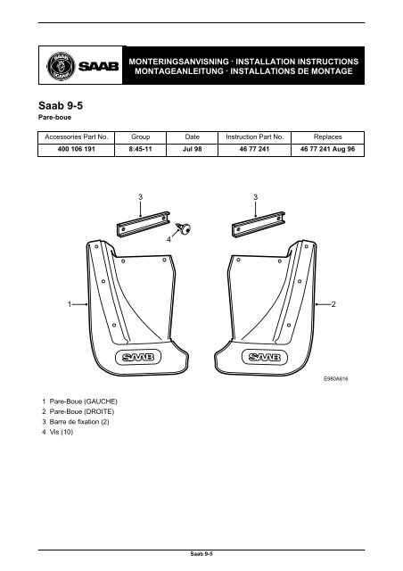 Saab 9-5 - SaabDocs.com