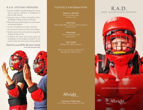 View the R.A.D. Program brochure - Albright College