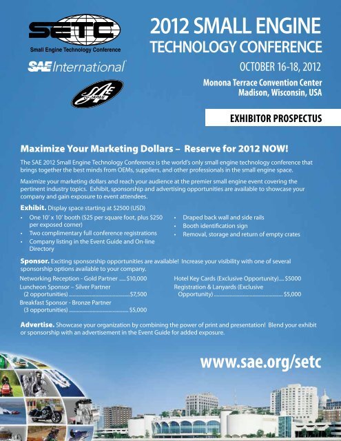 Sponsorship & Exhibitor Prospectus