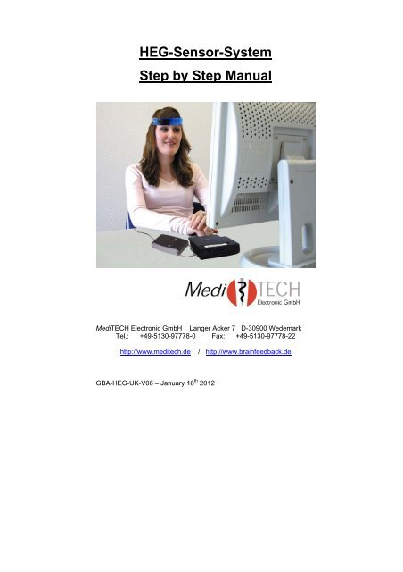 HEG-Sensor-System Step by Step Manual - MediTECH Electronic ...