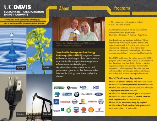 STEPS Brochure - Institute of Transportation Studies - UC Davis