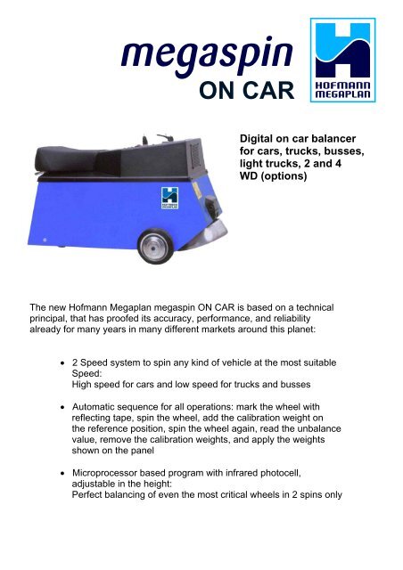 megaspin on car - Hofmann Megaplan