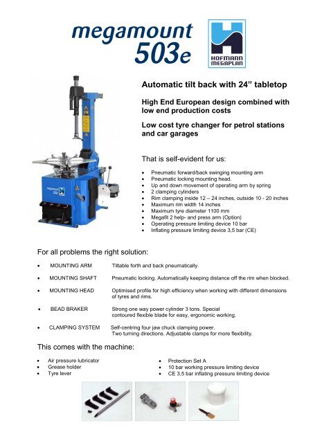 mm 503e E - Hofmann Megaplan