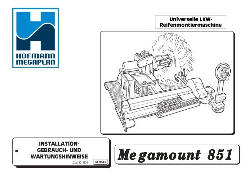 Megamount 851 manuale ed 05_06 D.pmd - Hofmann Megaplan