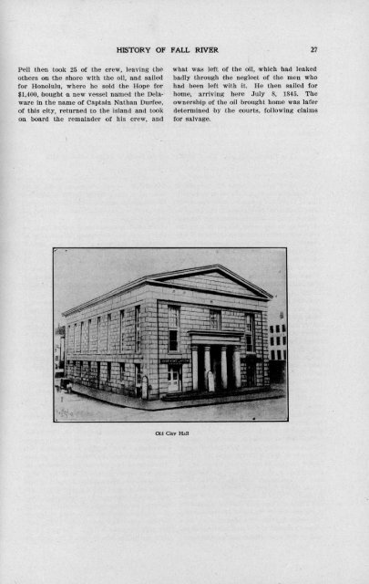 HISTORY OF FALL RIVER 27