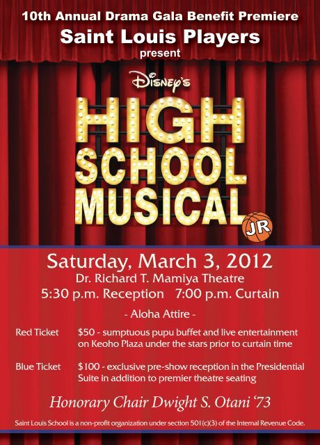 High School Musical Flyer.indd - Saint Louis School
