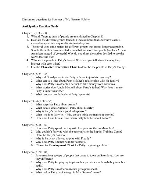 Summer Of A German Soldier