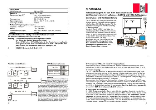 ELCON NT-BA - Elcon Systemtechnik