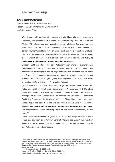 Text - alexander levy