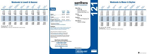 Schedule and Route Map (PDF) - SamTrans