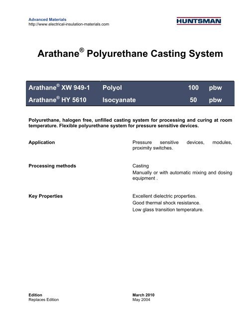 Arathane Polyurethane Casting System