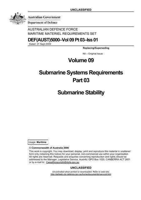 Submarine Stability