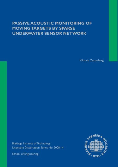 passive acoustic monitoring of moving targets by sparse underwater ...