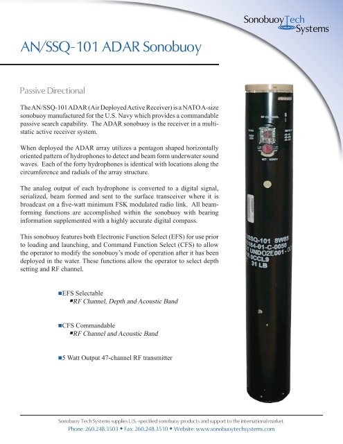 AN/SSQ-101 ADAR Sonobuoy