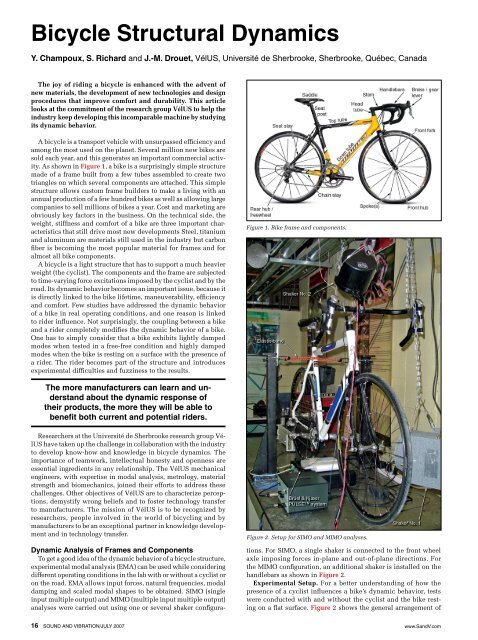Bicycle Structural Dynamics - Sound and Vibration Magazine