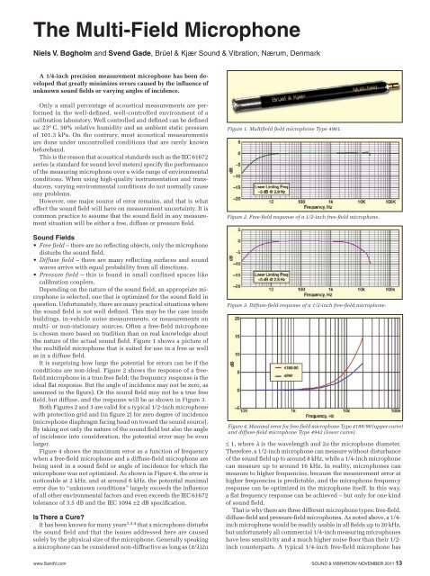 The Multi-Field Microphone - Sound and Vibration Magazine