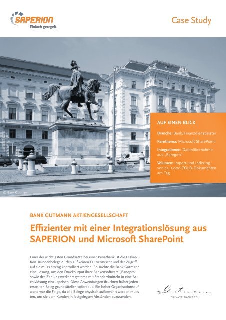 Effizienter mit einer IntegrationslÃ¶sung aus ... - Saperion AG