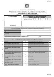 NOTIFICATION OF INCORRECT INFORMATION - Saps