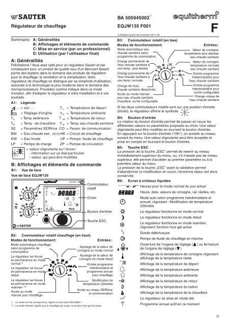 EQJW135F001 (505945002 S8) - sauter-controls.com sauter ...