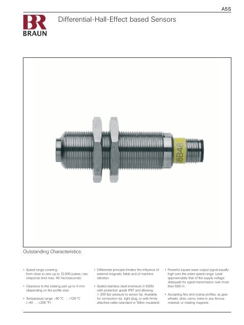 Differential-Hall-Effect based Sensors - Braun GmbH
