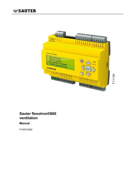 RDT800 User Manual ventilation - SAUTER AG