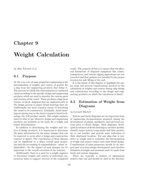 Weight Calculation - Society of Allied Weight Engineers