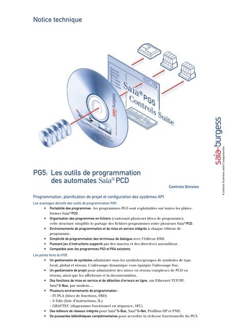 PG5: Les outils de programmation des automates ... - Saia-Support