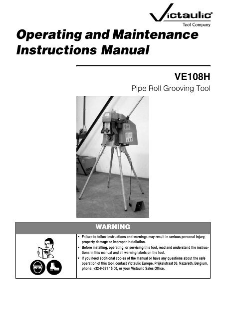 Operating and Maintenance Instructions Manual