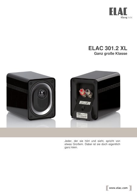 ELAC 301.2 XL Ganz große Klasse