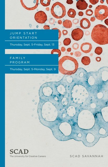 Jump Start Orientation brochure - SCAD