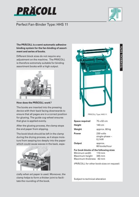 PrÃ¤coll Specification Sheet - FiberMark