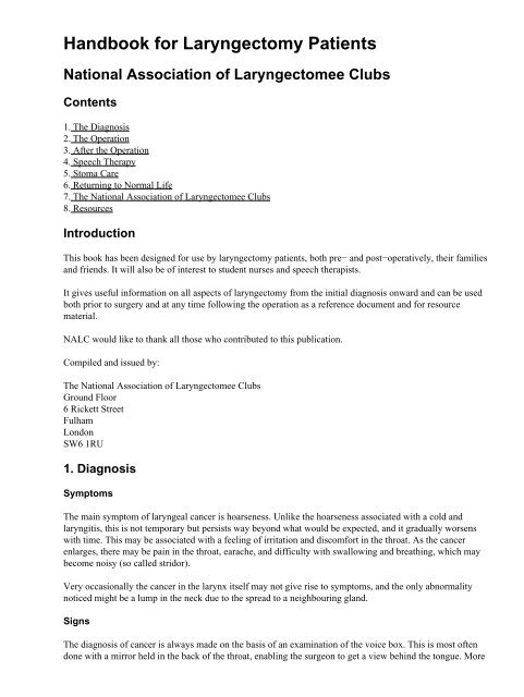 Laryngectomy Causes Symptoms Treatment Laryngectomy