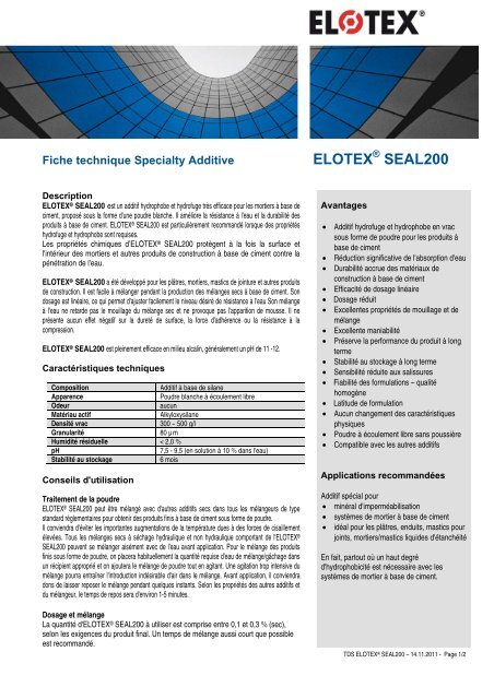 ELOTEX SEAL200 - Elotex AG