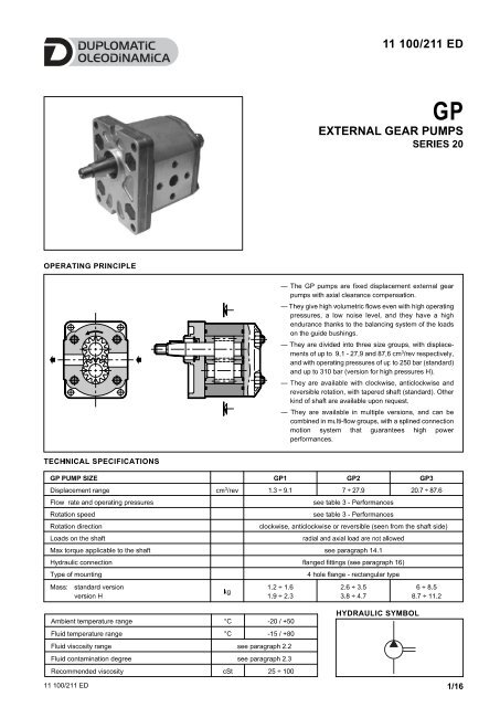 Duplomatic Oleodinamica full catalogue of hydraulic components