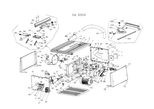 TischkreissÃƒÂ¤ge ts 2010 - Scheppach