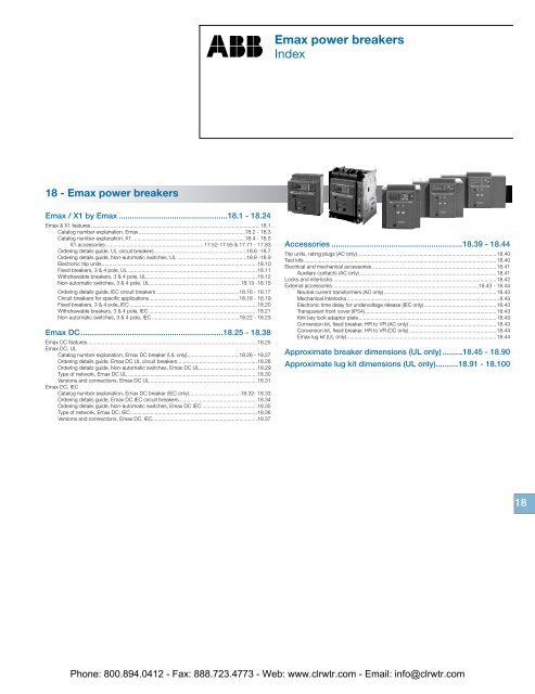 ABB Emax Air Circuit Breakers Catalog