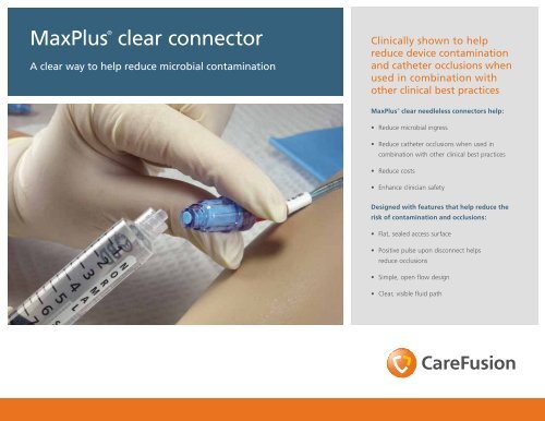 MaxPlus Clear Brochure - CareFusion