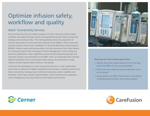 CareFusion and Cerner infusion interoperability brochure