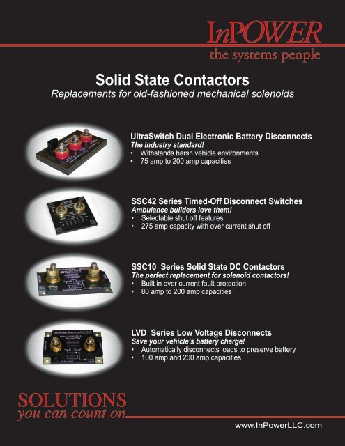 Contactor Product Line Card - InPower Direct