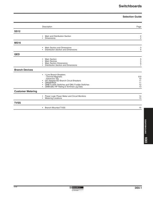 De6 - Schneider Electric