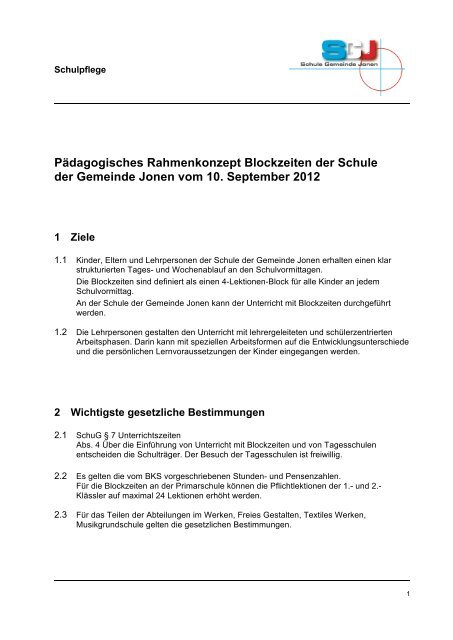 Paedagogisches-Rahmenkonzept Jonen - Schule Jonen