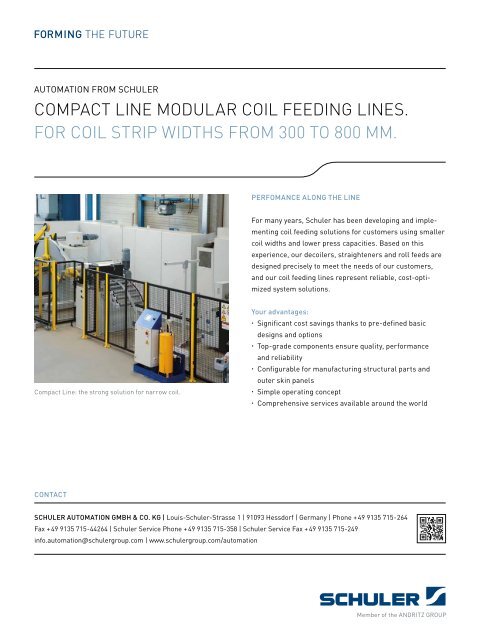 Modular Coil feeding lines in long space design