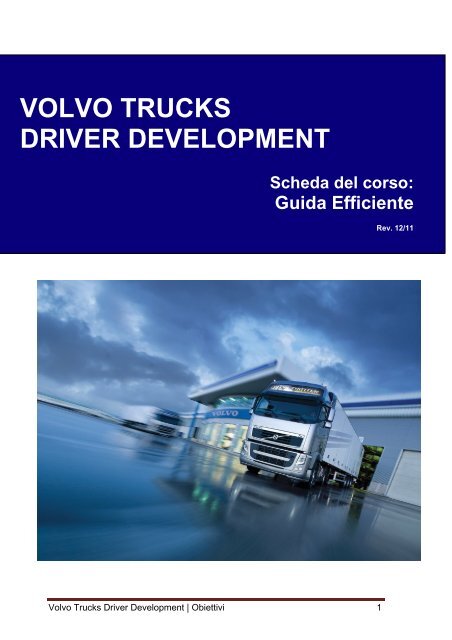 VOLVO TRUCKS DRIVER DEVELOPMENT Scheda del corso