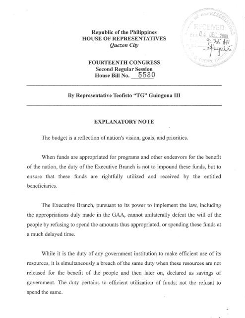 House Bill No. 5580