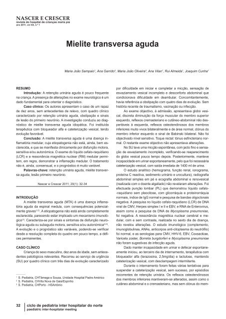 Mielite transversa aguda - SciELO