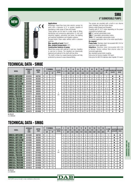TECHNICAL SHEET - DAB Pumps S.p.a.