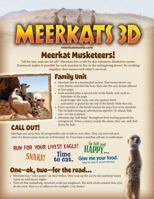 Meerkat Musketeers!